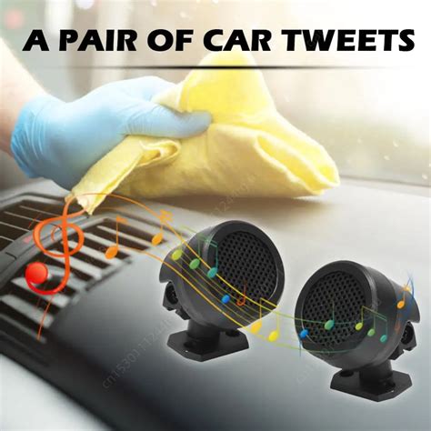 2pcs 500W Universal Car Tweeters Speakers Mini Treble Loudspeaker Car