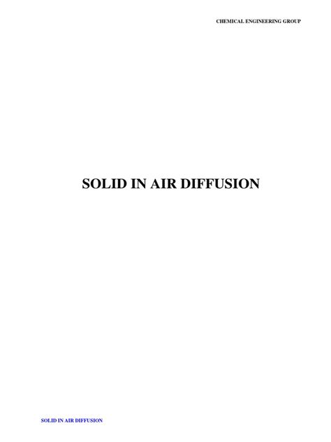 Exp S1 A Solid In Air Diffusion Download Free Pdf Diffusion
