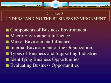 Ppt Chapter 3 Understanding The Business Environment Powerpoint Presentation Id 6828778