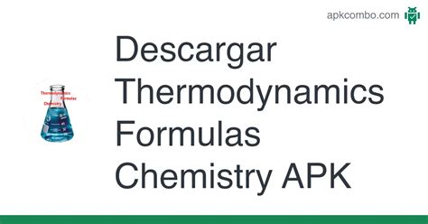 Thermodynamics Formulas Chemistry Apk Android App Descarga Gratis