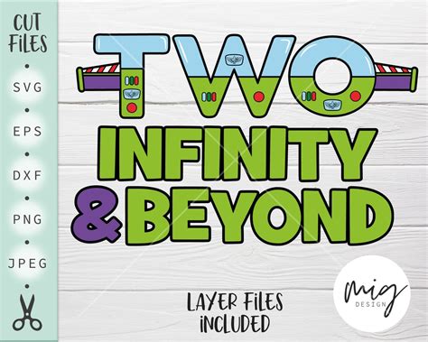 Two Infinity And Beyond Svg 2nd Birthday Buzz Svg Toy Story Etsy