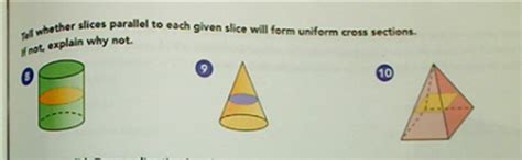 solved tell whether slices parallel to each given slice will form