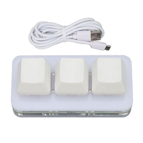 usb 3 key mini keypad rgb led backlight supports hot swap osu hid macro