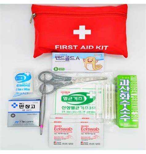 W79118d 구급 파우치 10종세트 여행용 비상용 구급함 고급형구급파우치 구급상자 구급약 구급파우치10종 티몬