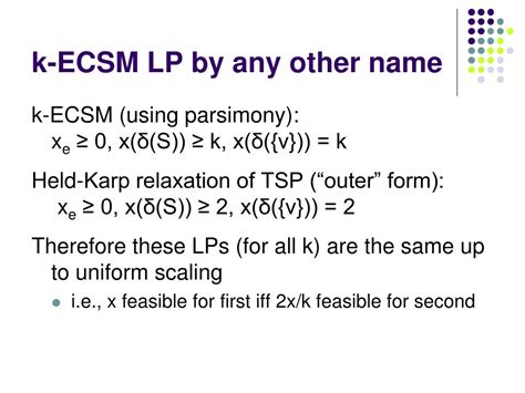 Ppt Algorithms And Lps For K Edge Connected Spanning Subgraphs