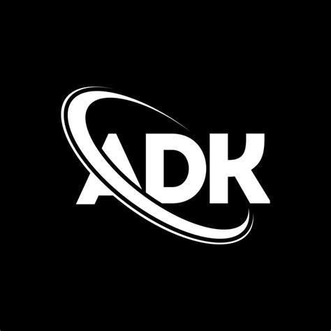 Adk Logo Adk Letter Adk Letter Logo Design Initials Adk Logo Linked With Circle And Uppercase
