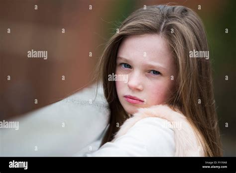 Young Pretty Girl Posing Outdoors In An Urban Location Leeds West