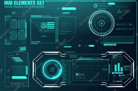 Premium Vector Hud Ui Gui Futuristic User Interface Screen Elements Set