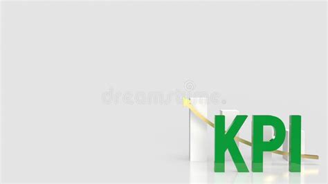 The KPI Or Key Performance Indicator For Business Concept D Rendering Stock Illustration