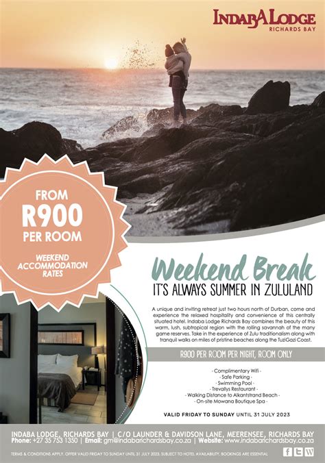 A Weekend Getaway Special At Indaba Lodge In Richards Bay