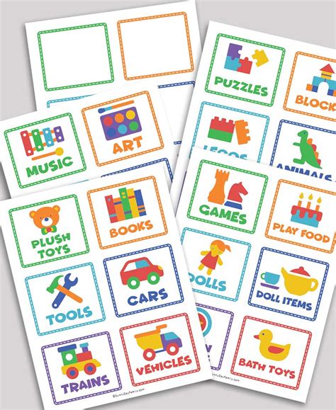 Toy Bin Storage Labels Printable Home And Living Storage And Organization
