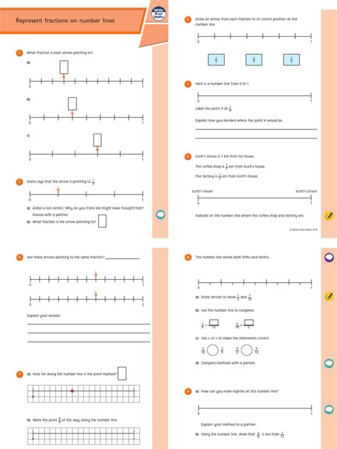 Y7 Autumn Block 5 Wo11 Represent Fractions On Number Lines 2019 Pdf