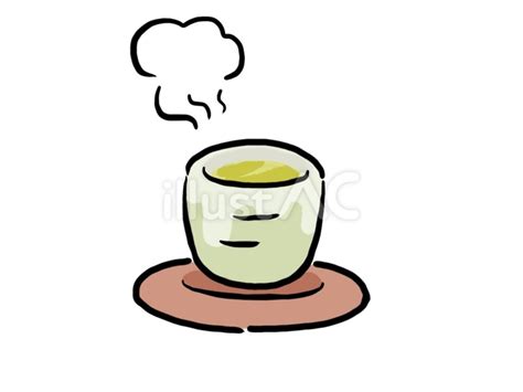 湯呑みに入ったお茶のイラストイラスト No 25132373｜無料イラスト・フリー素材なら「イラストac」