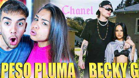 REACCION A CHANEL PESO PLUMA Y BECKY G YouTube