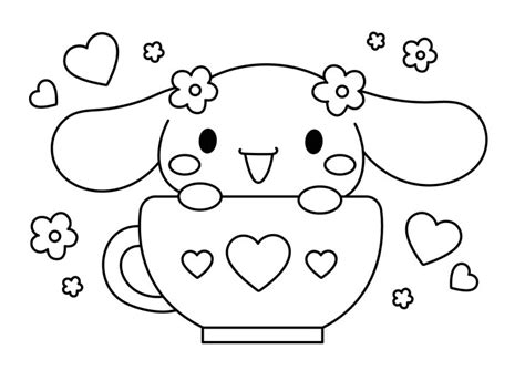 귀여운 산리오 시나모롤 색칠공부 도안 나눔해요 네이버 블로그