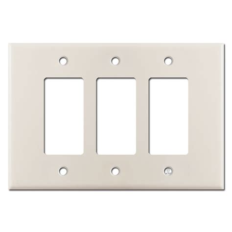 Oversized 3 Decora Rocker Jumbo Switch Plates Light Almond