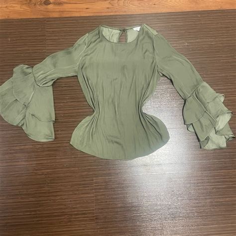 Naked Zebra Tops Flared Sleeve Blouse Poshmark