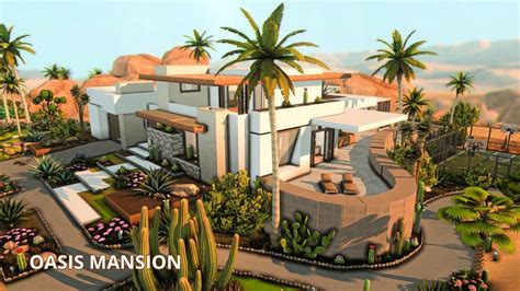The Sims 4 Desert Luxe House No Cc Stop Motion Speedbuild Artofit