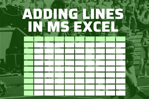 how to add lines in ms excel quickexcel