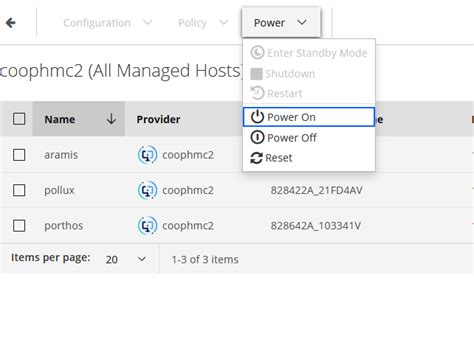 Infrastructure Hosts Power Operations Can Be Done Even If No Host Is Selected · Issue 8465