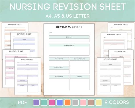 Nursing Student Revision Sheet Printable Editable Nurse Revision Log Nursing Student Template Nursing Student Revision Sheet Printable Editable Nurse Revision Log Nursing Student Template