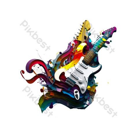 Electric Guitar Vector Png Images Psd Free Download Pikbest