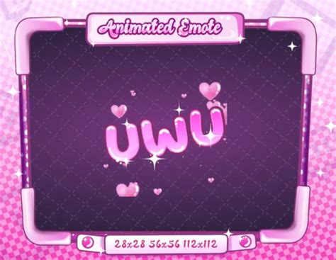 Animated Static Uwu Twitch Emote Totallyglamco