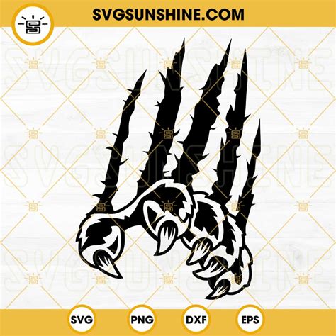 Claw Marks Svg Wild Animal Scratches Svg Beast Svg Cricut Cut Files