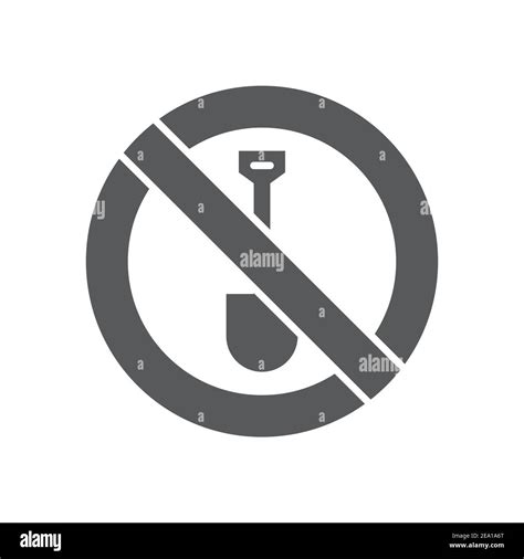 No Digging Icon Color Line Outline Vector Sign Linear Style