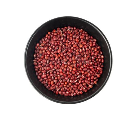 Red Adzuki Beans Isolated Raw Azuki Bean Pile Vigna Angularis Legume Seeds Dry Red Mung Bean