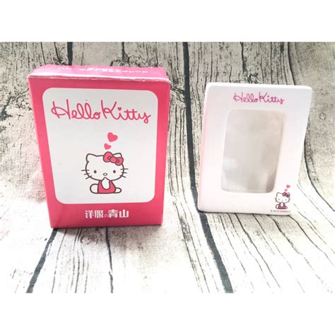 日本 限定 正品 Hello Kitty 凱蒂貓 陶瓷 相框 白色 可站立 桌上相框 擺飾 照片 限量 非賣品 蝦皮購物