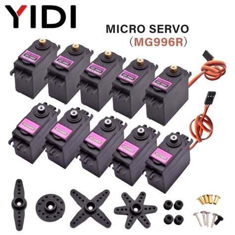 Rui 24pcs Mg996r Mg 996การหมุนพวงมาลัย Rc Arduino Servo Motor 180 360