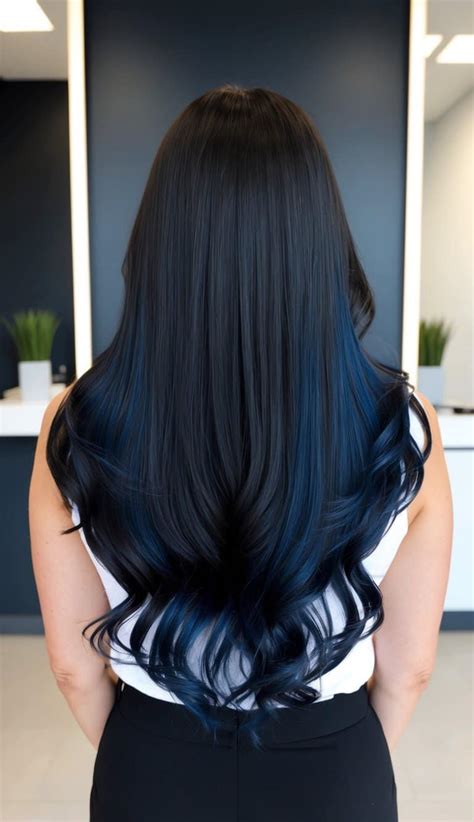 Black And Blue Hair