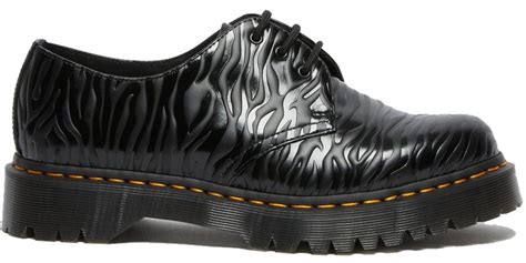 Фирменные ботинки Dr Martens 1461 Bex Zebra Emboss Leather Oxford