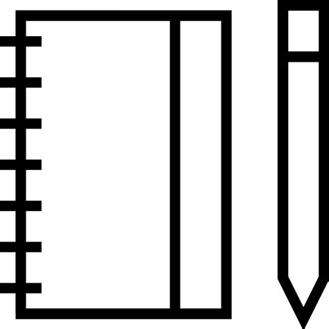 Notebook Pencil Vector Svg Icon Svg Repo