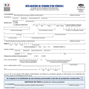 Liste des documents à fournir pour faire une carte grise