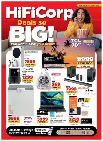 HIFI CORP Specials Tuesday 1 Apr To Sunday 27 Apr 2025
