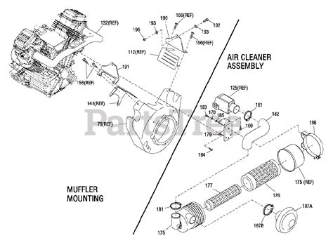 Generac Gtv 990 Generac 992cc Guardian Engine For Cub Cadet Muffler
