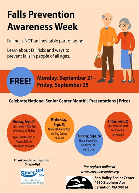 Fall Prevention Week Sno Valley Senior Center