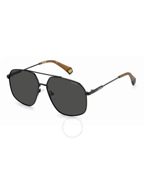 Polaroid Core Polarized Grey Navigator Sunglasses Pld 6173s 0807m9 58