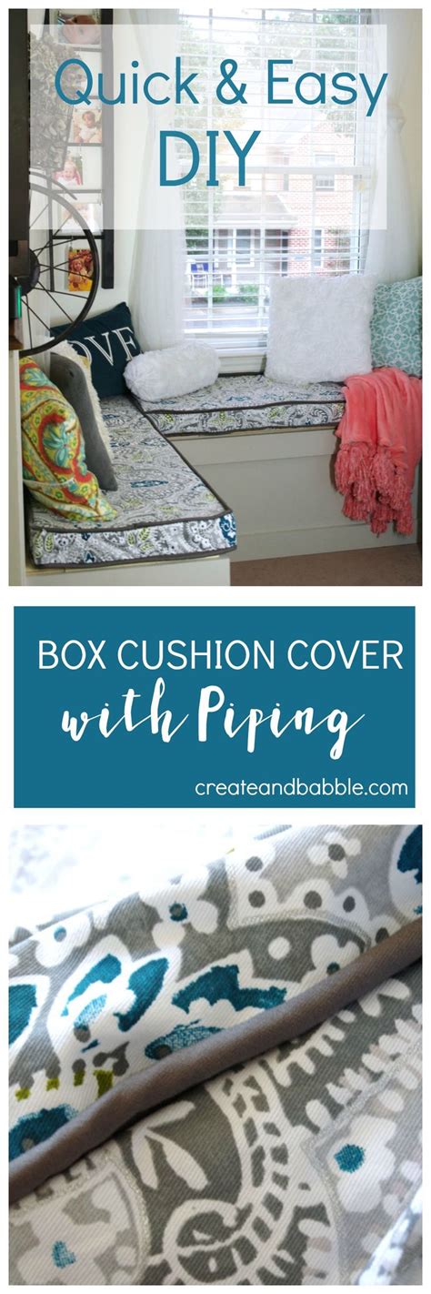 Tips For Making A Box Cushion Cover With Piping Seat Cushions Diy