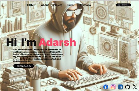 Web Devloper Portfolio Figma