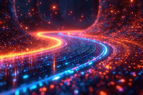 Abstract Colourful Wave Background Data Transfer Concept Generative
