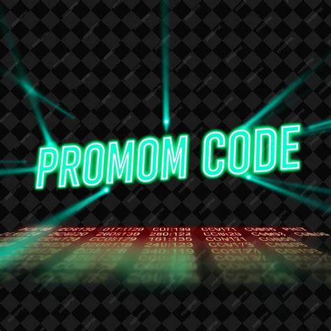 Flashing Promo Code Text Beams In Neon Cool Mint And Turquoise With