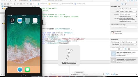 How To Create Or Make Your Own IOS Web View App In Xcode 9 1 Swift 3 0