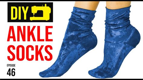 How To Sew Socks With Simple Sewing Pattern Easy DIY Socks YouTube