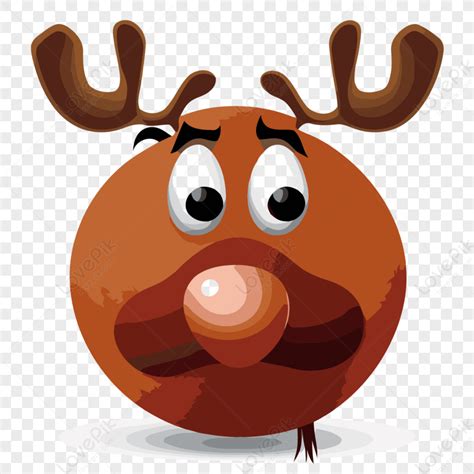 순록 코 벡터클립 아트상표만화 Png 일러스트 무료 다운로드 Lovepik