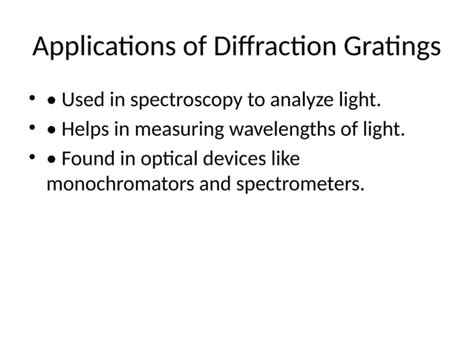 Diffractiongratingbasics Physics1pptx