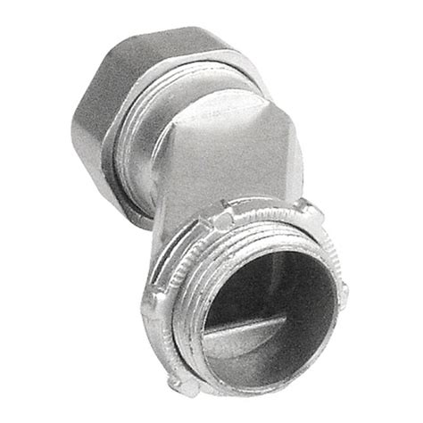 2 Pcs 1 2 In Emt Offset Compression Connector Die Cast Zinc To