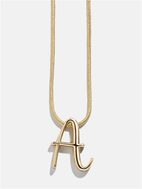 Classic Script Initial Necklace Classic Script Script Initial Necklace Baublebar